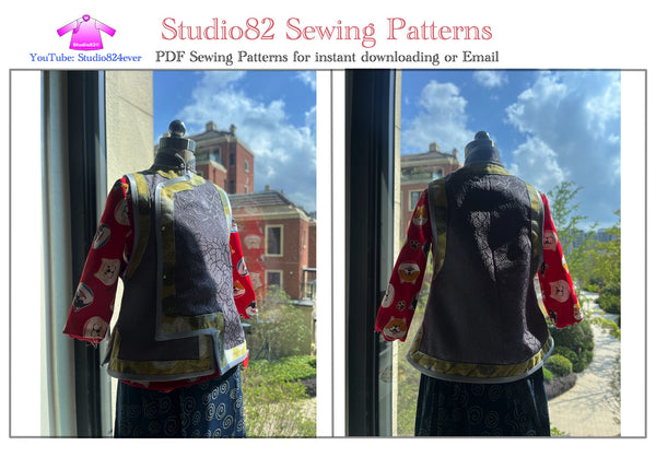 PDF Sewing pattern of PiPa Jin Waistcoat / Pipa-Style Waistcoat ...